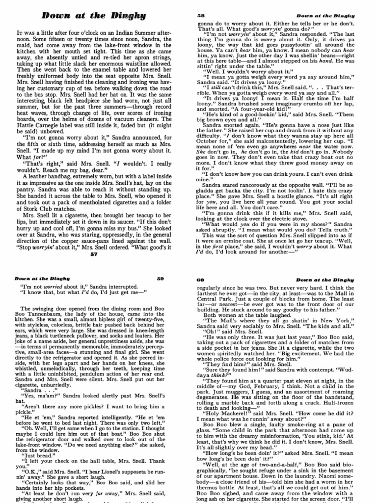 Down at The Dinghy | PDF