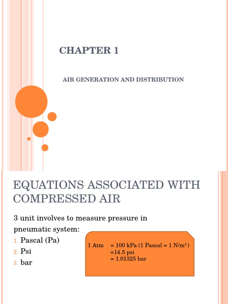 Chapter 1 - Air Generation and Distribution System | PDF