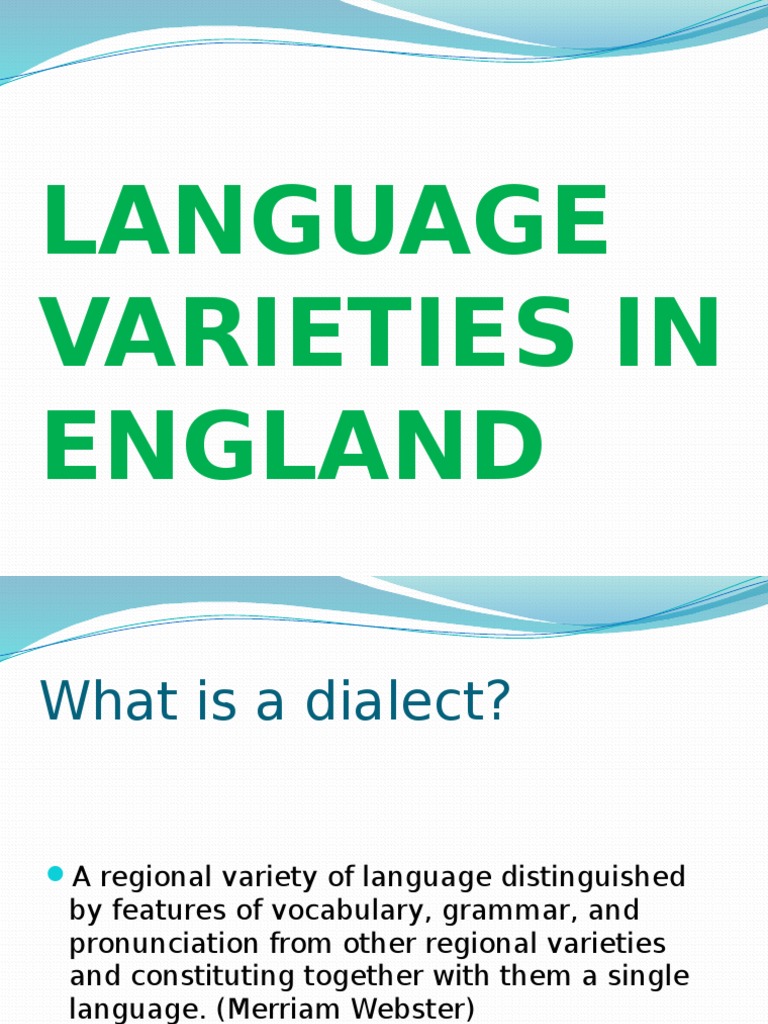BRITISH DIALECTS - Presentación Inglés | PDF | English Language ...