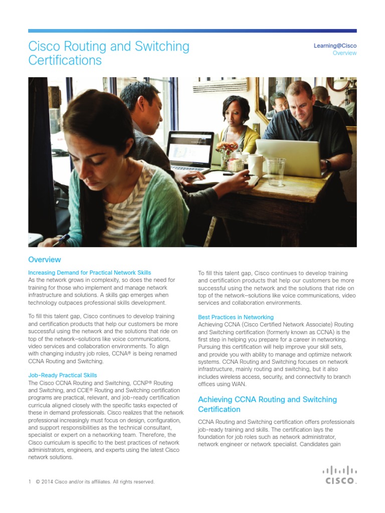Cisco Routing and Switching Certifications | PDF | Cisco Certifications ...