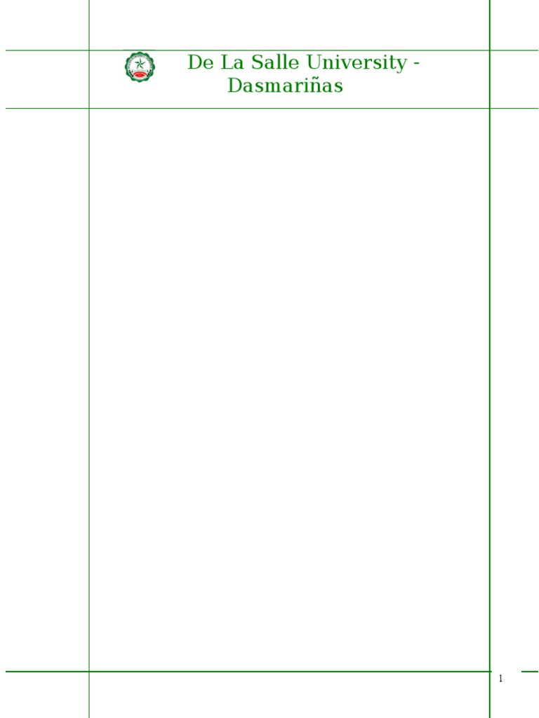 DLSU-D Borderline For Thesis | PDF