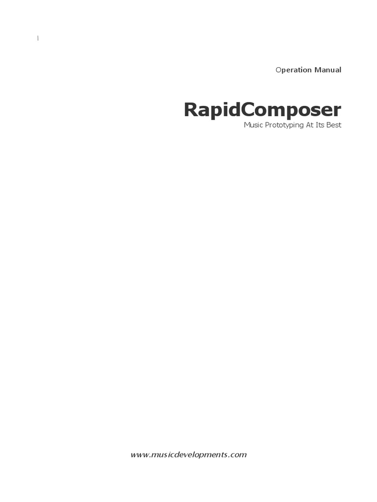 Rapidcomposer: Operation Manual | PDF | Microsoft Windows ...