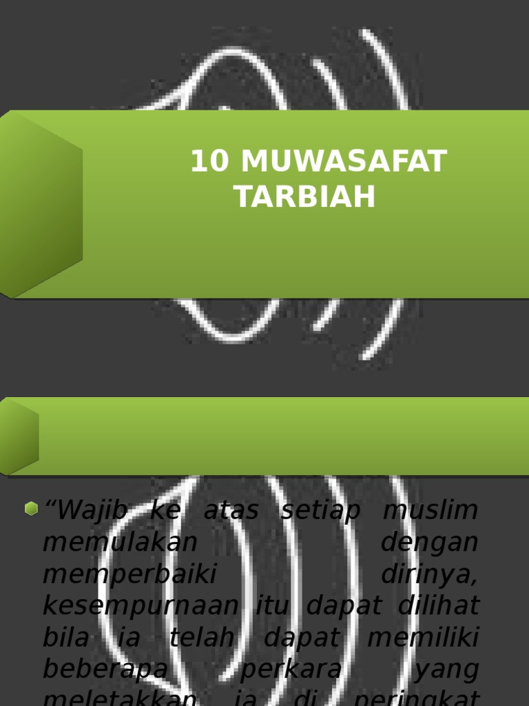 10 Muwasafat Tarbiah | PDF