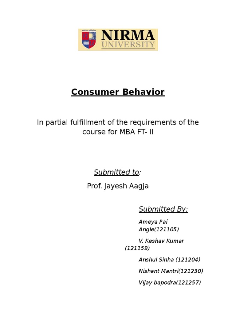 Consumer Behaviour Interviews | PDF | Consumer Behaviour | Restaurant ...