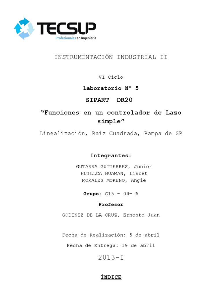 Controlador SIPART DR20: Funciones y Configuración | PDF | Ingenieria ...