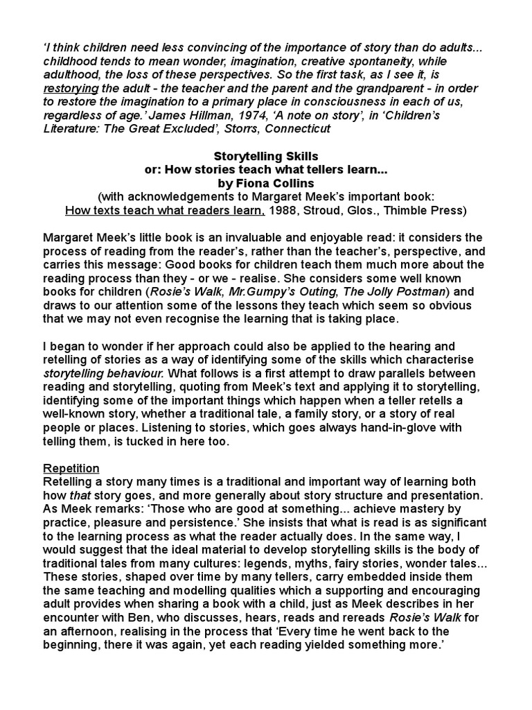 How Stories Teach | PDF | Storytelling | Cognition