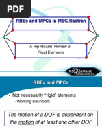 RBE2 Vs RBE3 Rigid Finite Element | PDF | Stiffness | Finite Element Method