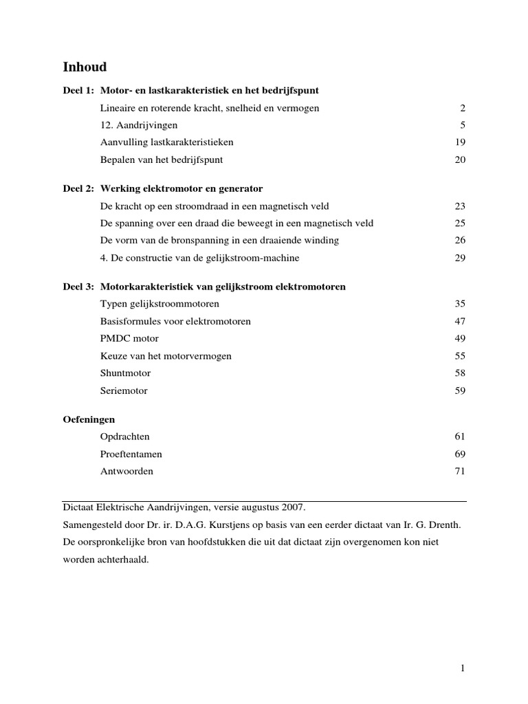 Principles of DC Motors and Electrical Propulsion | PDF