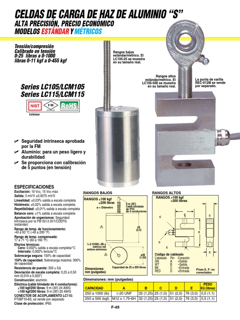 Celdas de Carga Omega | PDF | Relé | Electromagnetismo