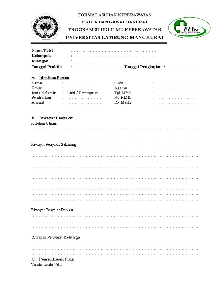 Format Askep ICU-ICCU | PDF