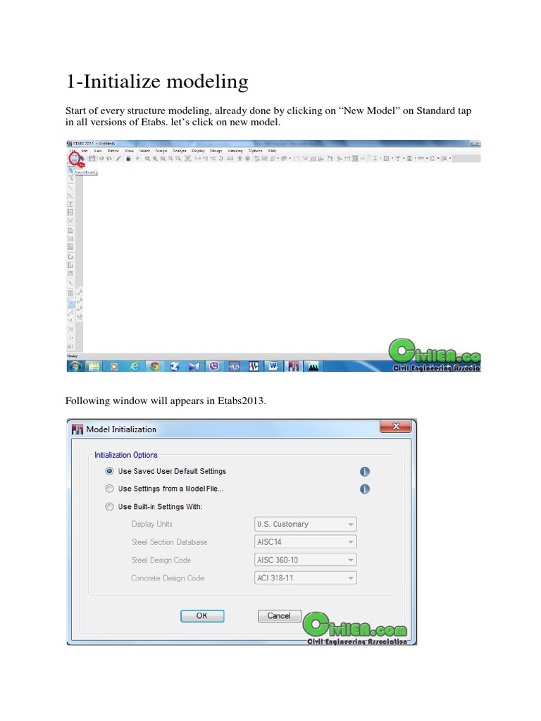 Etabs Tutorial | PDF | Hysteresis | Default (Computer Science)