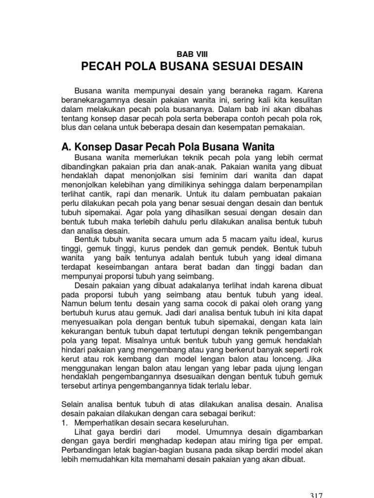 Pecah Pola Sesuai Desain | PDF
