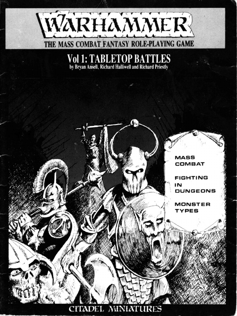 Warhammer fantasy battles 1st edition