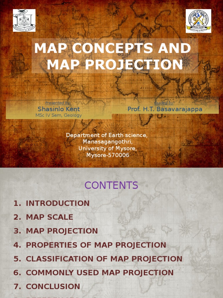 Map Concepts and Map Projection | Download Free PDF | Map ...