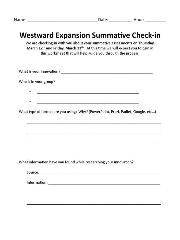 Westward Expansion Assessment Guide | PDF | Career & Growth | Business