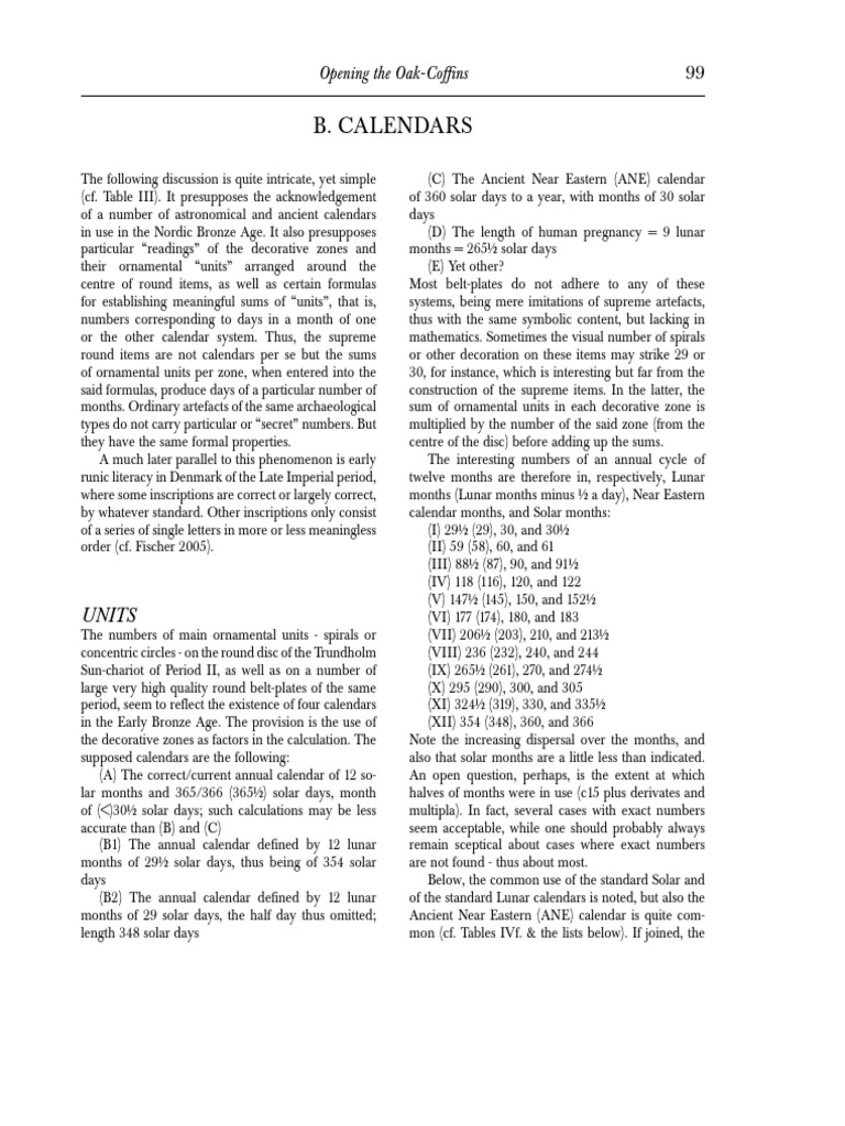 B. Calendars: Units | PDF | Calendar | Multiplication