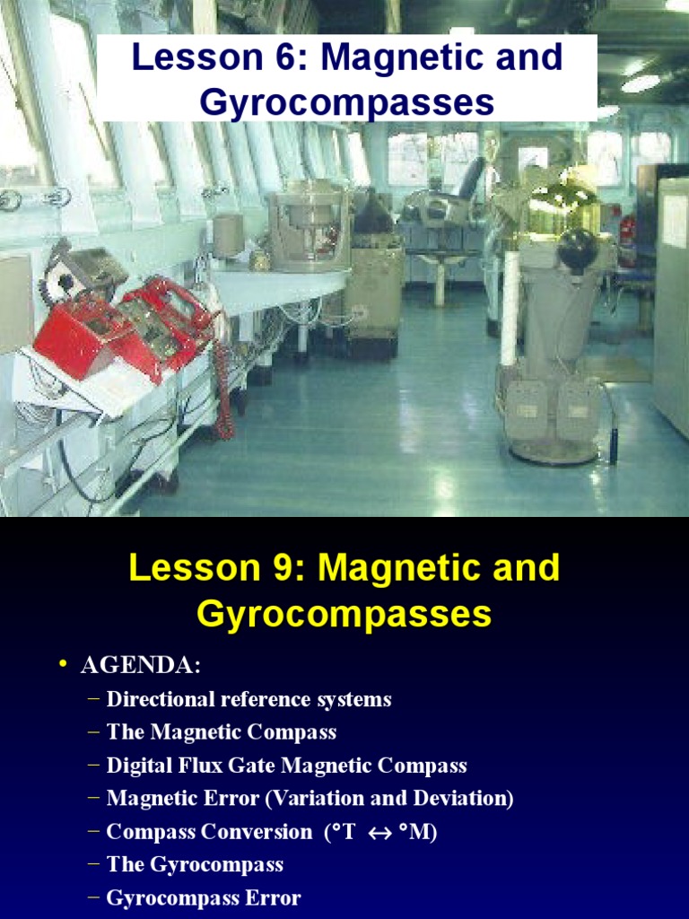Magnetic Gyro Compass | PDF | Compass | Navigation