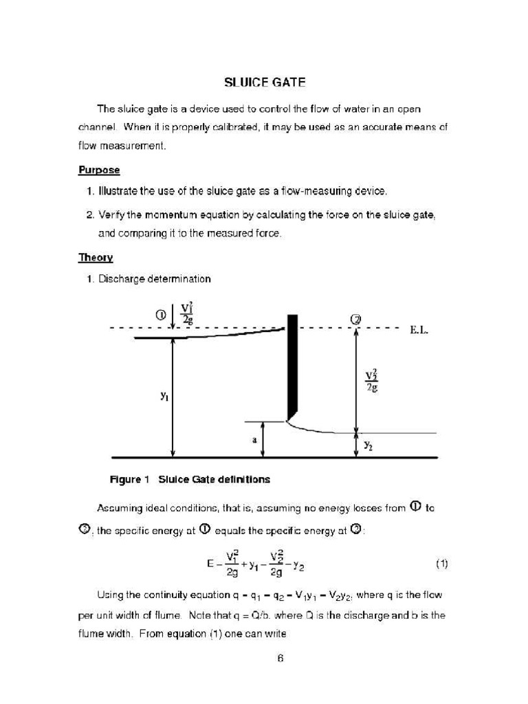 SLuice Gate | PDF