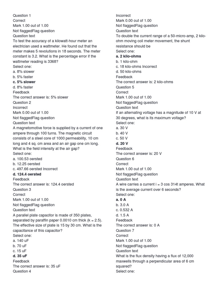 EE104 X | PDF | Series And Parallel Circuits | Volt