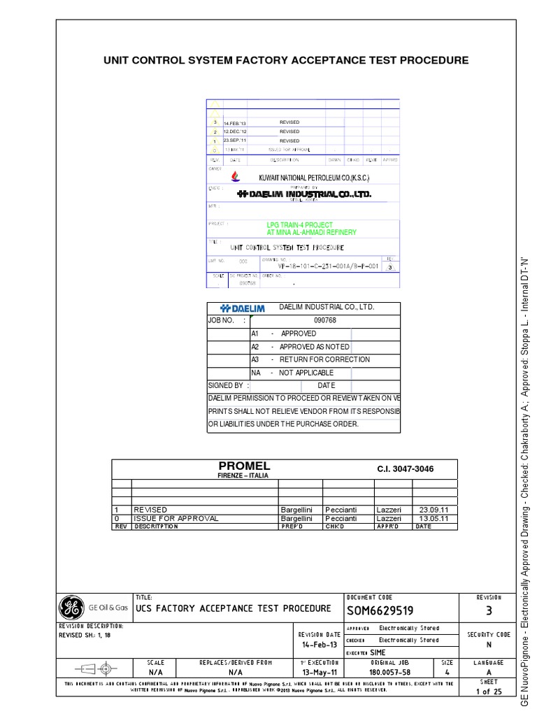 SOM6629519 Unit Control System Acceptance Test Procedure | PDF ...