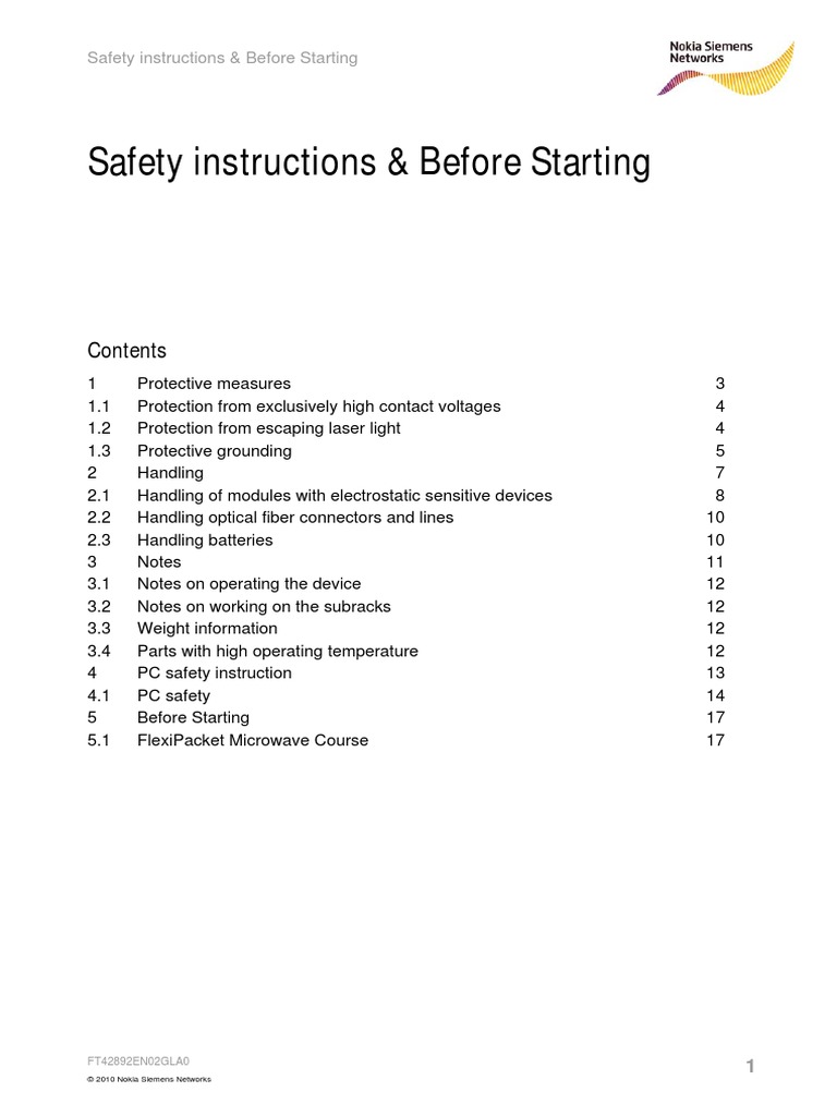 02 Ft42892en02gla0 Safety | PDF | Electrical Connector | Ac Power Plugs ...