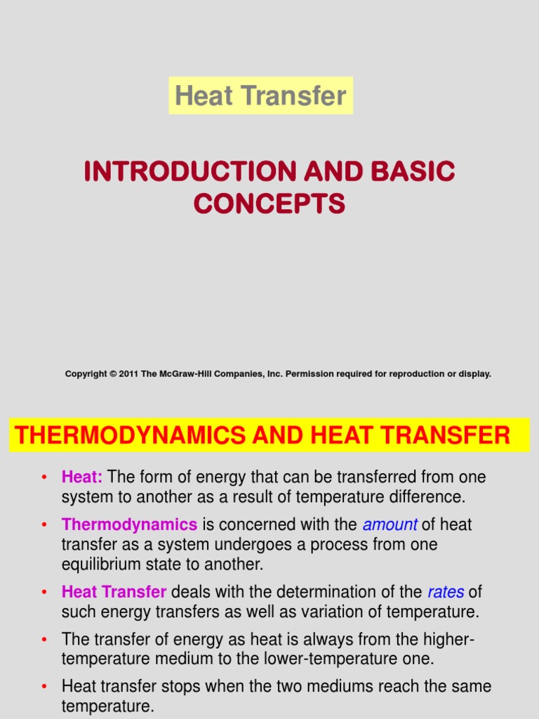 Heat Transfer Basics | PDF | Heat Transfer | Thermal Conduction