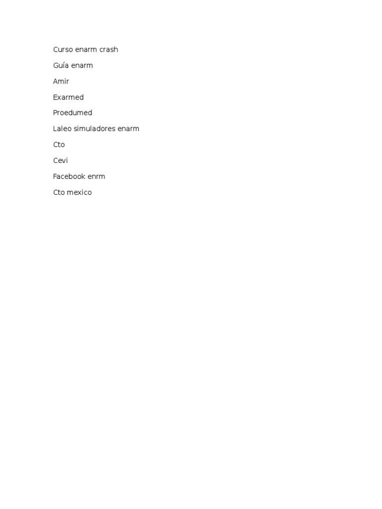 Enarm | PDF