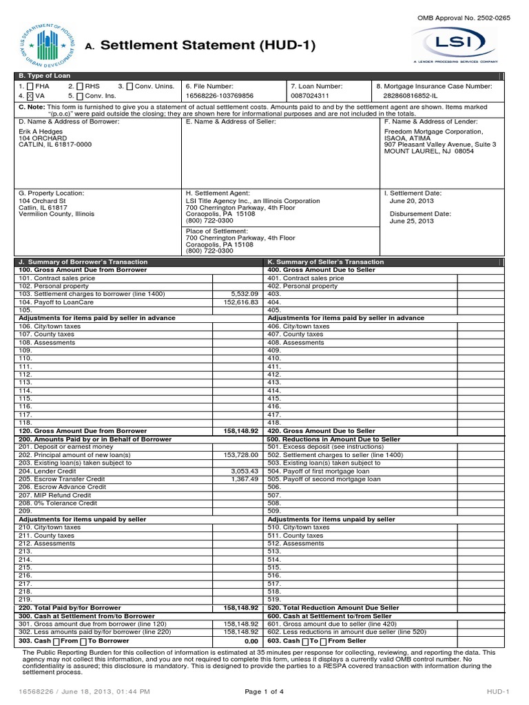 Hud | Title Insurance | Interest
