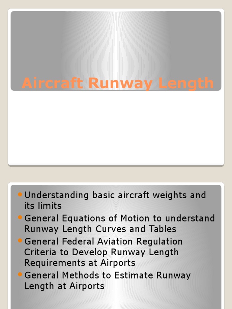 Aircraft Runway Length | PDF | Takeoff | Runway