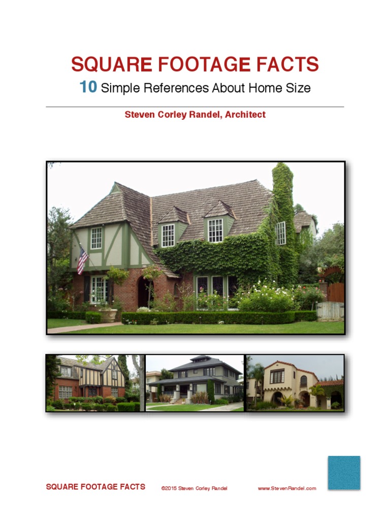 Square Footage Facts: 10 Simple References About Home Size | PDF | Acre ...