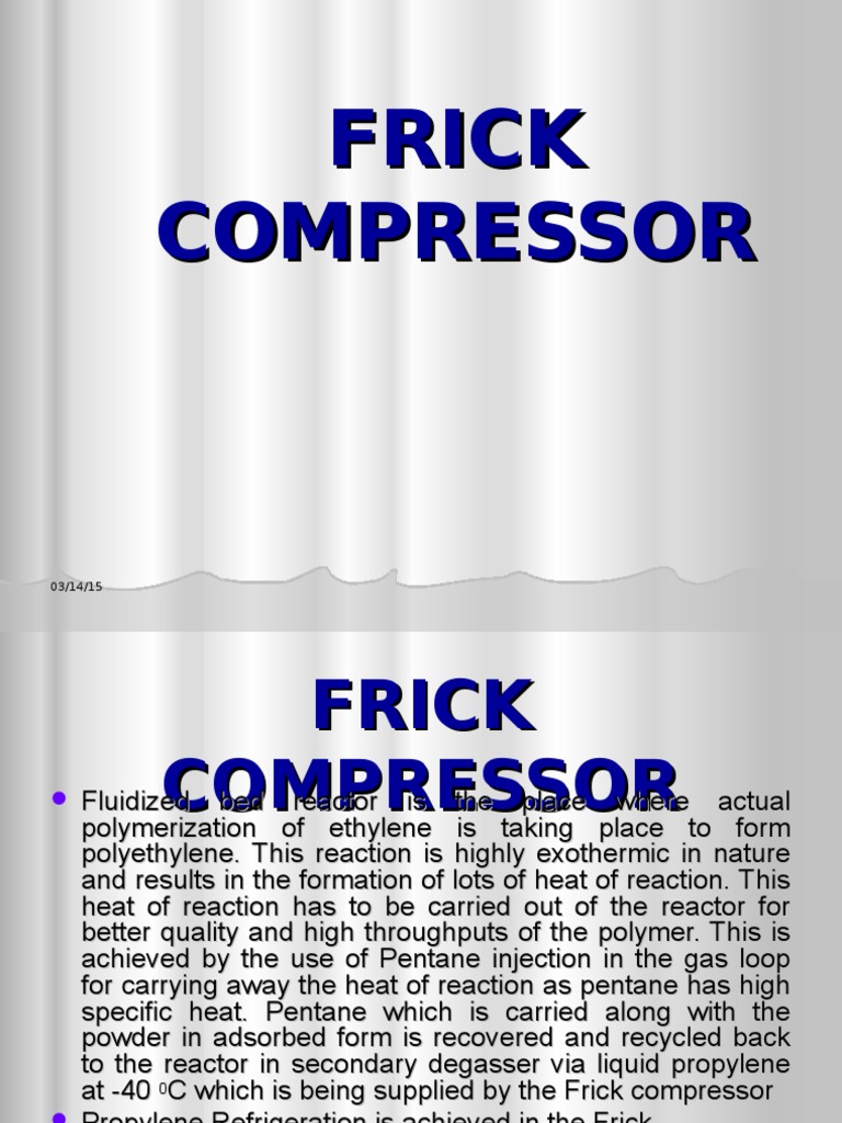 Frick Compressor | PDF | Gas Compressor | Mechanical Engineering