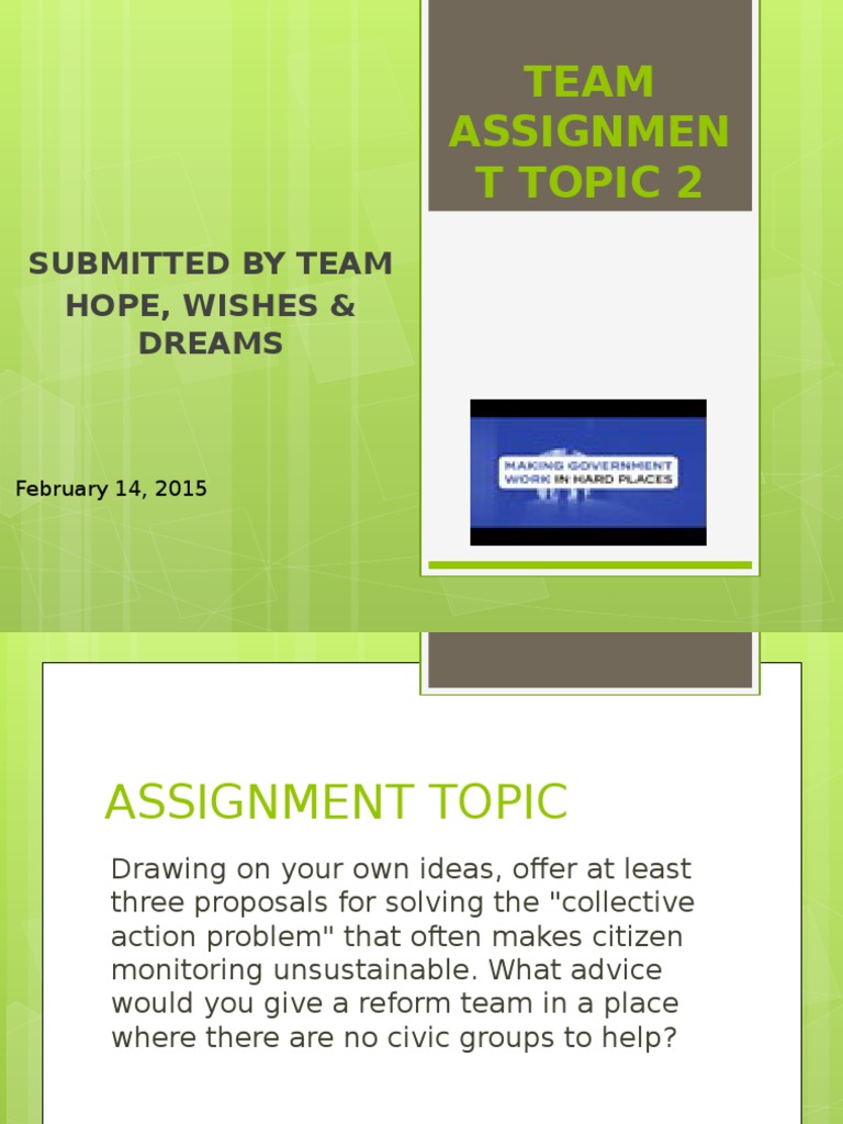 Collective Action Problem | PDF | Volunteering | Collective Action