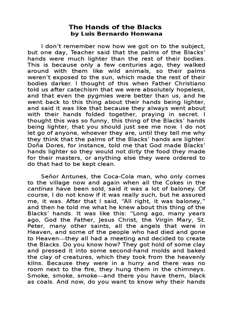 The Hands of The Blacks | PDF | Question | Shamanism