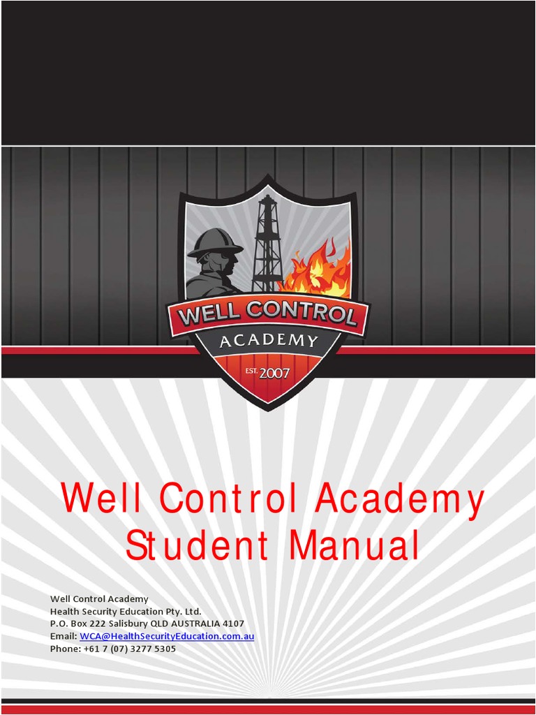 Well Control Academy Student Manual | Pressure | Sedimentary Rock
