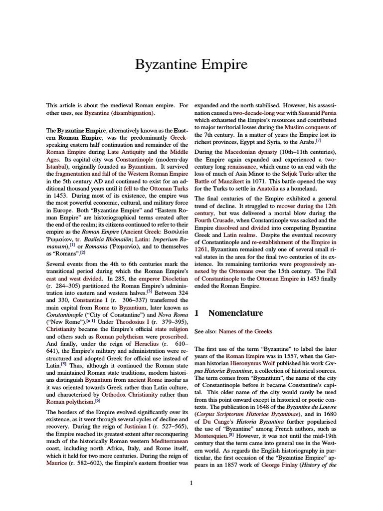 Byzantine Empire | PDF | Byzantine Empire | Justinian I