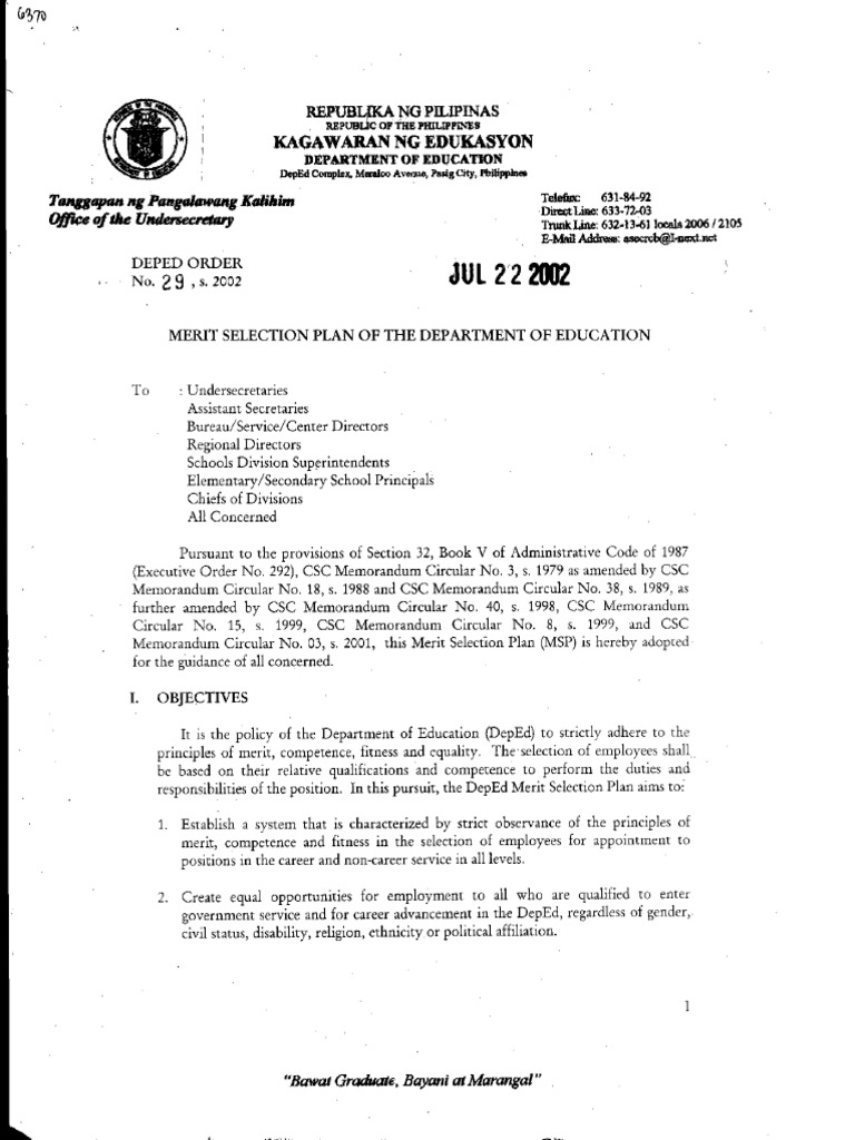 Merit Selection Plan | PDF