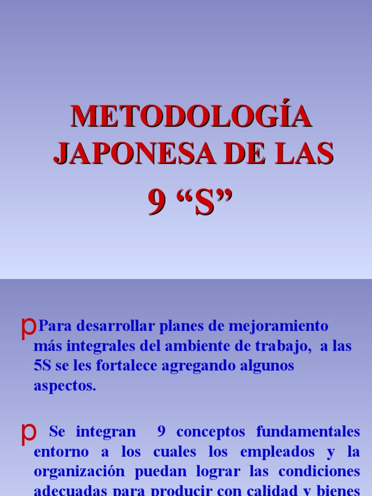 UNIDAD 4 Metodologia 9s.ppsx | PDF | Bienestar | Calidad (comercial)