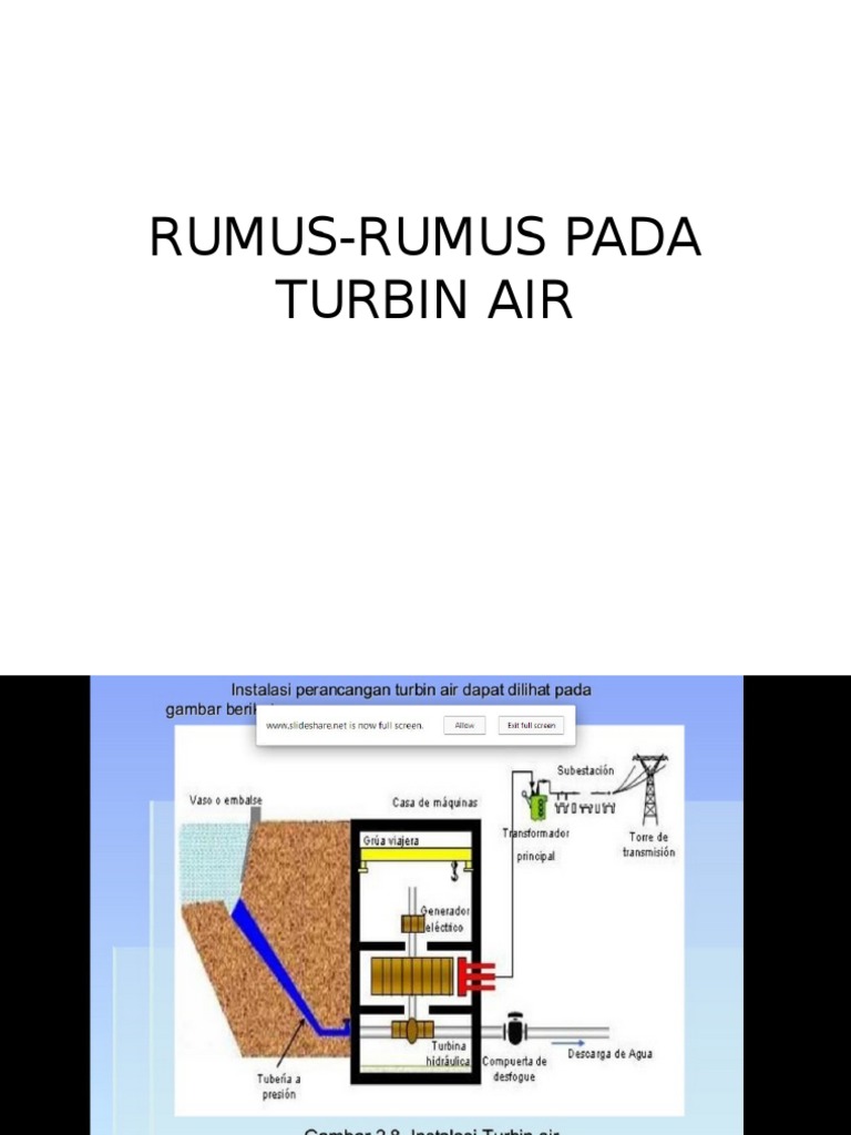 Rumus-Rumus Pada Turbin Air | PDF