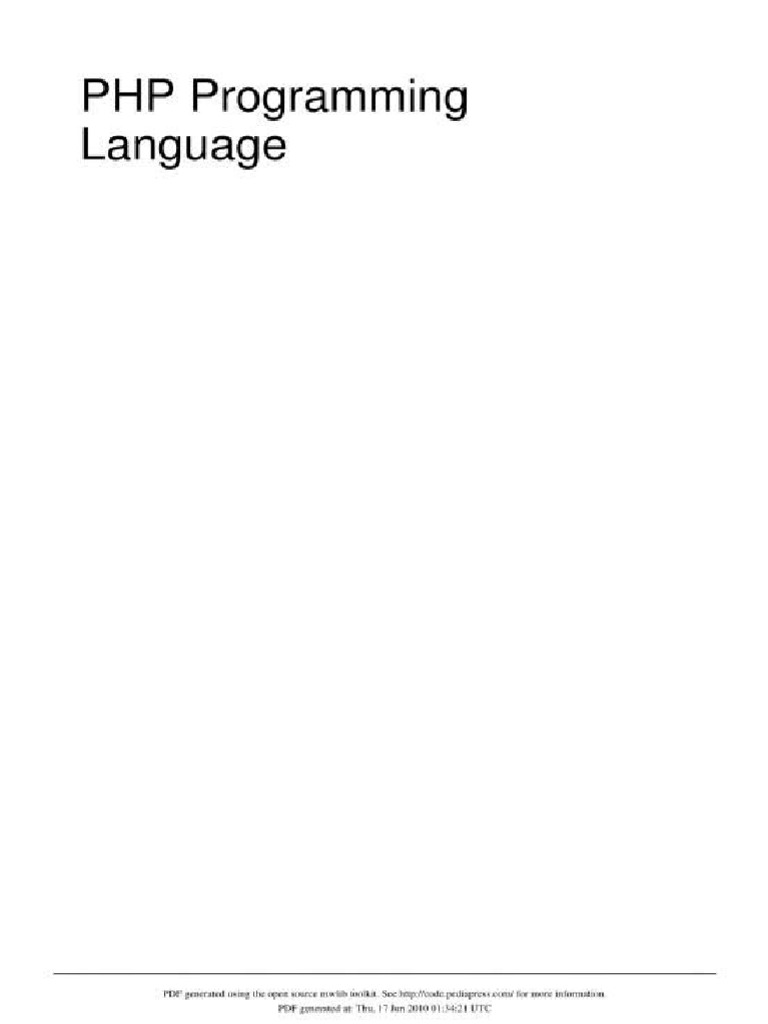 PHP Programming Language - N - A - 3774 | PDF | Search Engine ...