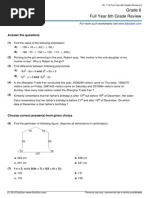 Math Olympiad Class 6 Sample Paper | PDF | Teaching Mathematics