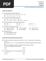 Grade 6 Math Olympiad Prep | PDF | Teaching Mathematics