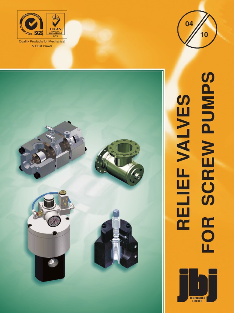 Relief Valves for Screw Pumps | PDF | Valve | Pump