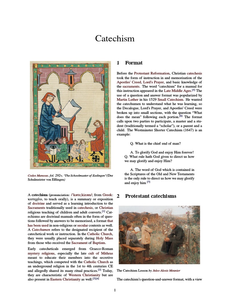 Catechism | Download Free PDF | Catechism | Religious Faiths