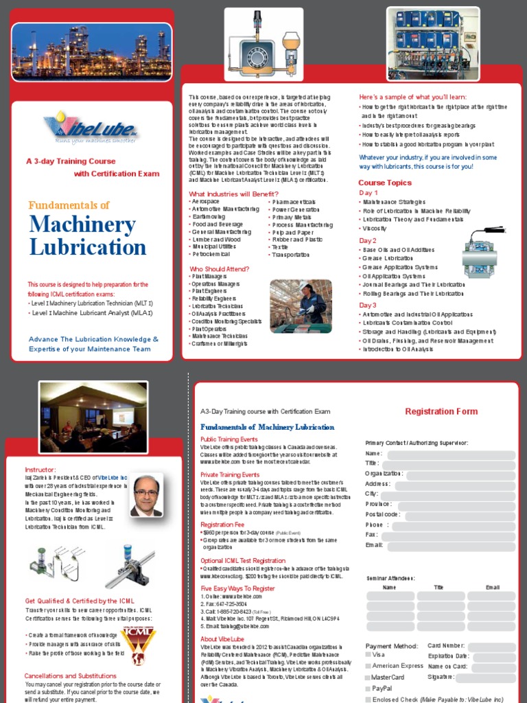 Machinery Lubrication Brochure E | PDF | Motor Oil | Bearing (Mechanical)