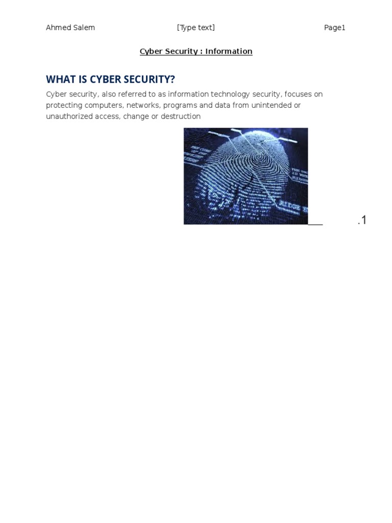 Cyber Security | PDF | Computers