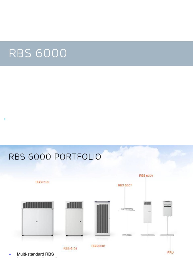 Rbs 6000 PDF | PDF | Mimo | Gsm