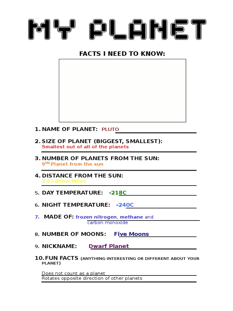 Pluto: The Smallest Dwarf Planet Facts | PDF | Science & Mathematics ...
