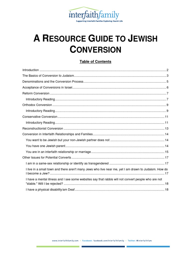Jewish Conversion Process Guide | PDF | Rabbi | Orthodox Judaism