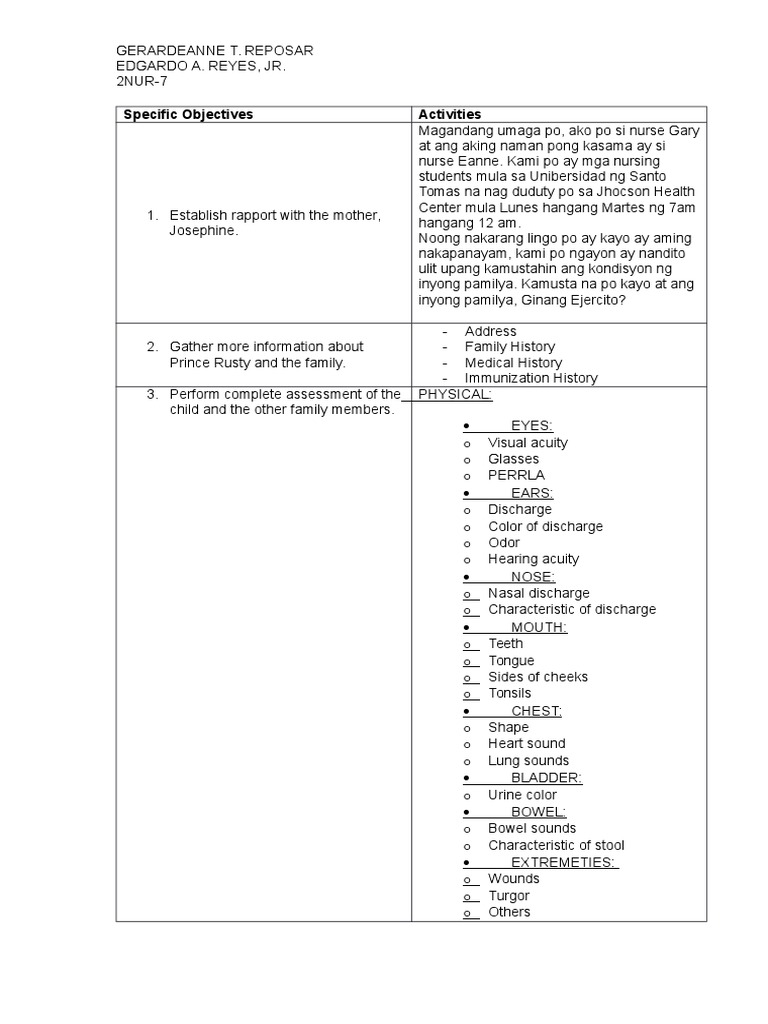 Home Visit Planning | PDF | Nursing | Medicine