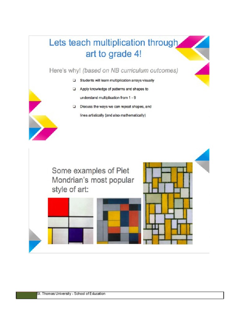 Math:art Lesson | PDF | Curriculum | Lesson Plan